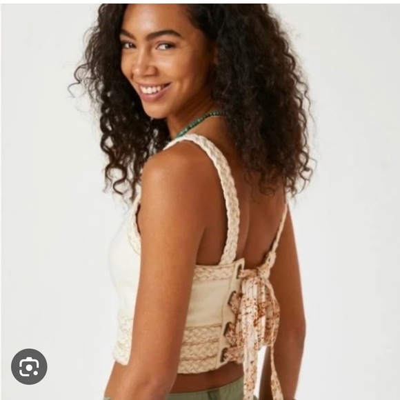 Pilcro | Tops | Nwt Pilcroanthropologie Cropped Braided Detail Top Sz ...